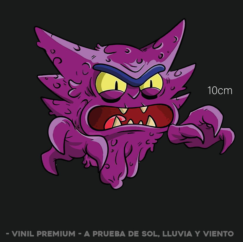 Rick Gengar - Sticker – 150Radz